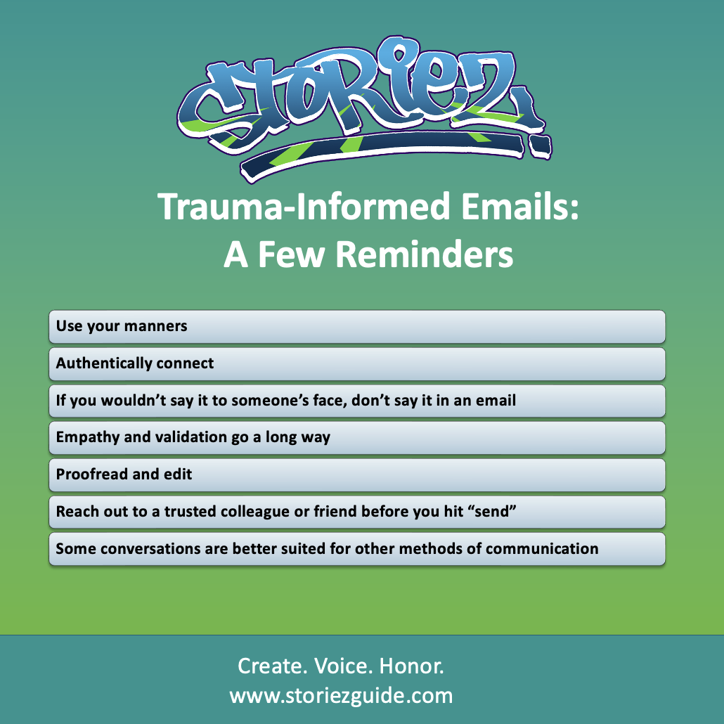 Trauma-Informed Emails: Let's Make it a Thing! | Storiez